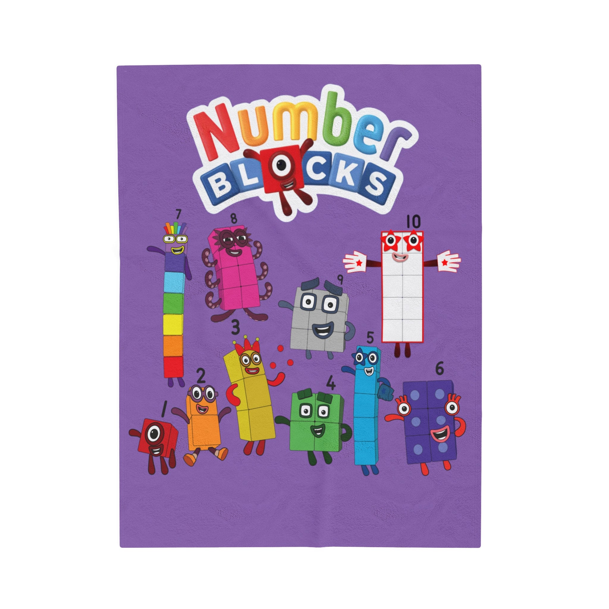 Numberblocks 1 10 Velveteen Plush Blanket - Etsy