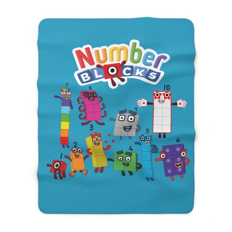 Numberblocks Sherpa Fleece Blanket 1-10 - - Etsy