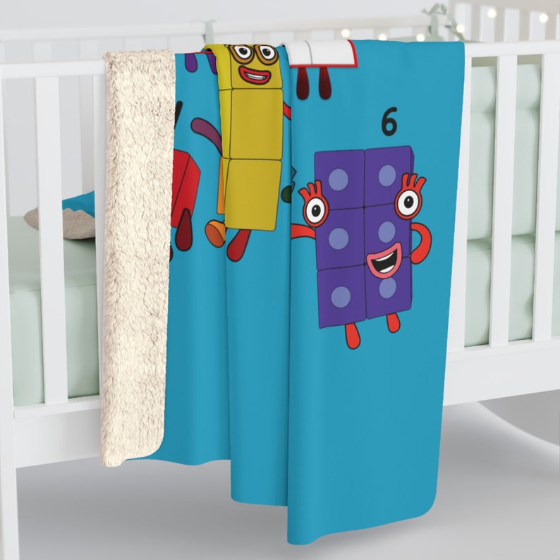 Numberblocks Sherpa Fleece Blanket 1-10 - Etsy