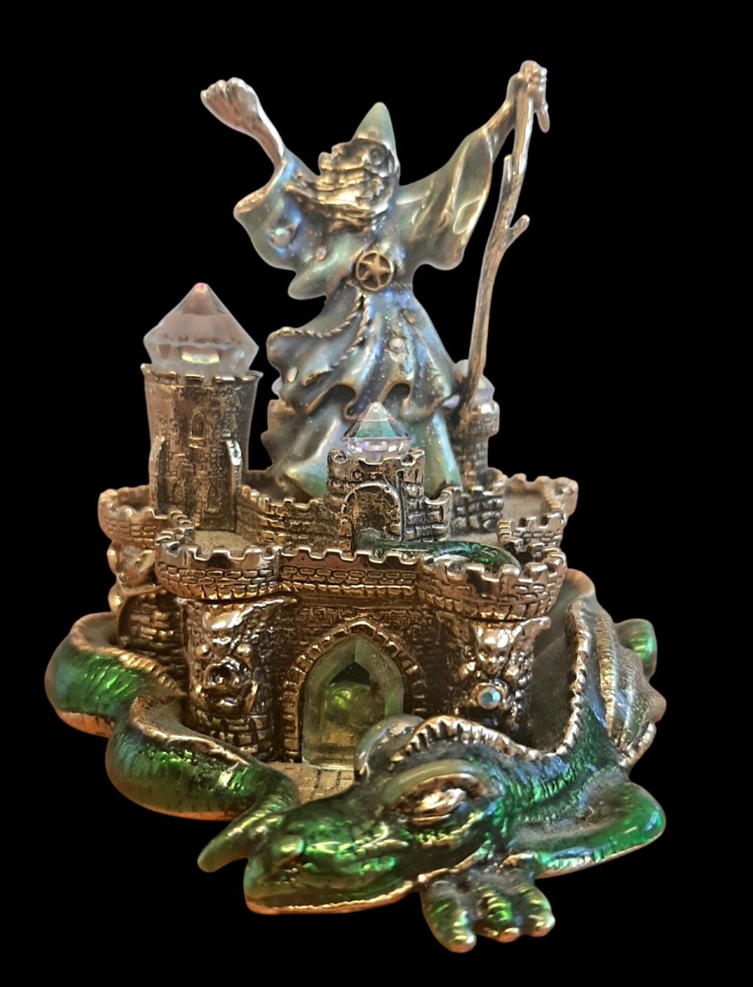 Kirks Folly Remember the Magic Dream Keepers Castle Trinket Box Wizard ...