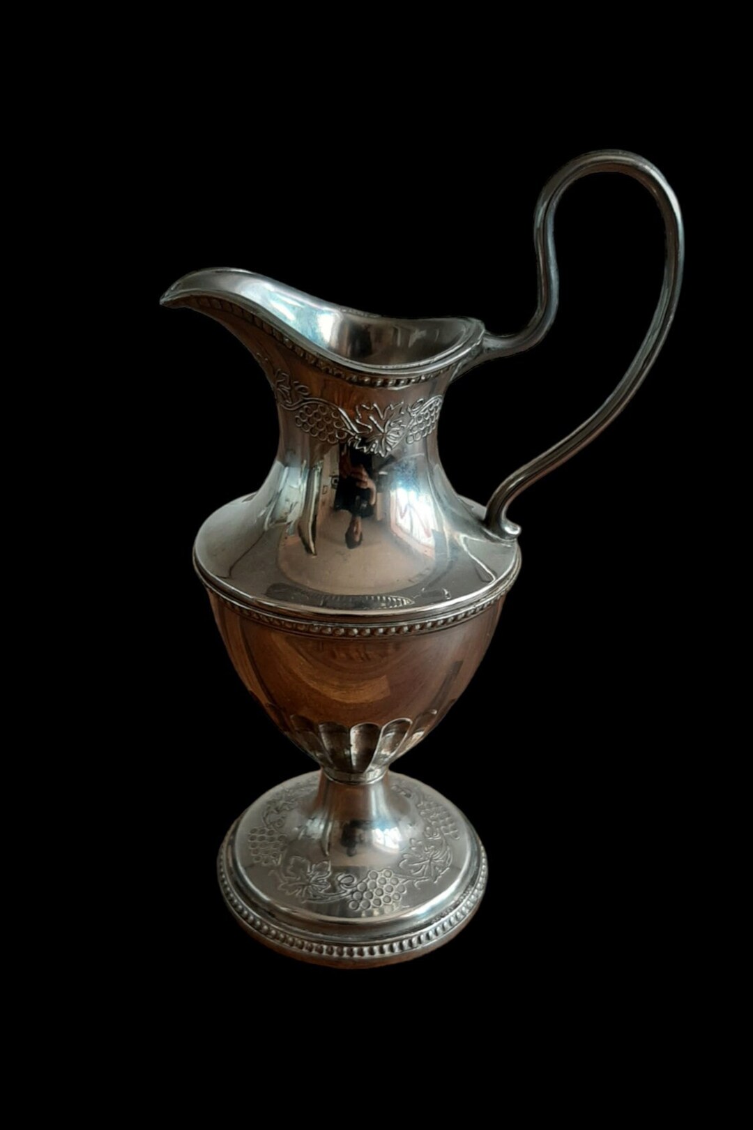 Vintage Grenadier Silver Plated Decorative Jug Grapes Pattern 1970s ...