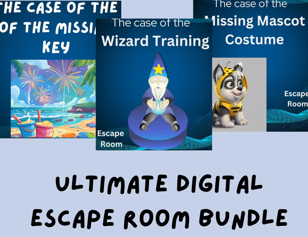 Ultimate Digital Escape Room Bundle: the Missing Key, the Missing ...