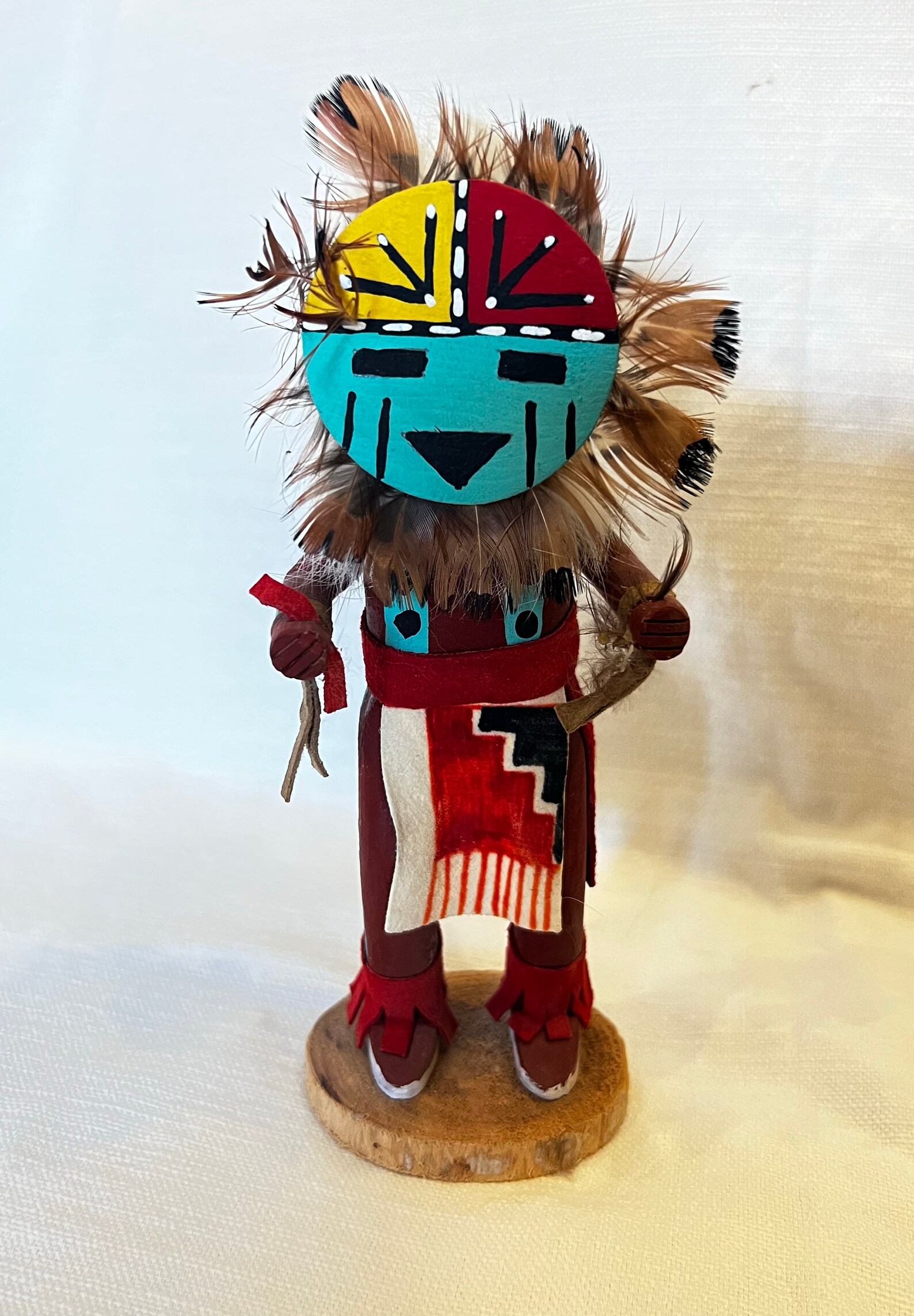 Handmade Hand Painted Indigenous Doll "eagle" Kachina Southwest Home ...