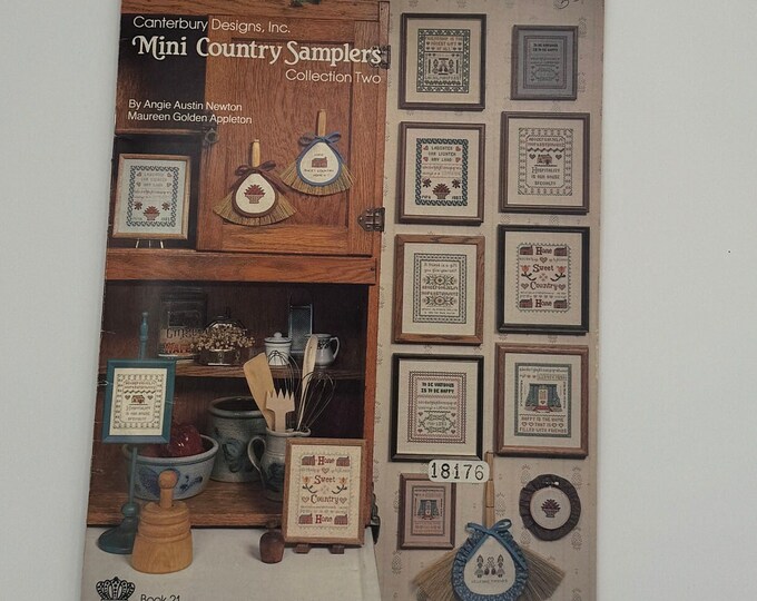 Mini Country Samplers Collection 2 Cross Stitch ©1984 - Etsy