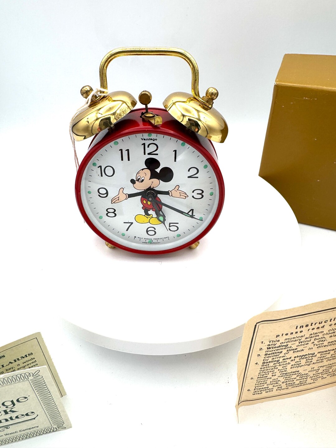 Mickey Mouse Vantage Clock, Made in West Germany April 1968 - Etsy