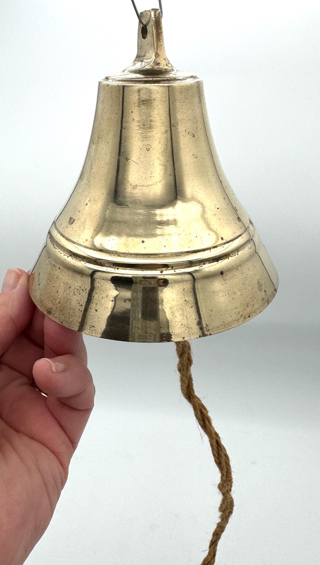 Vintage Brass Dinner Bell - Nautical or School Recess Bell - Etsy