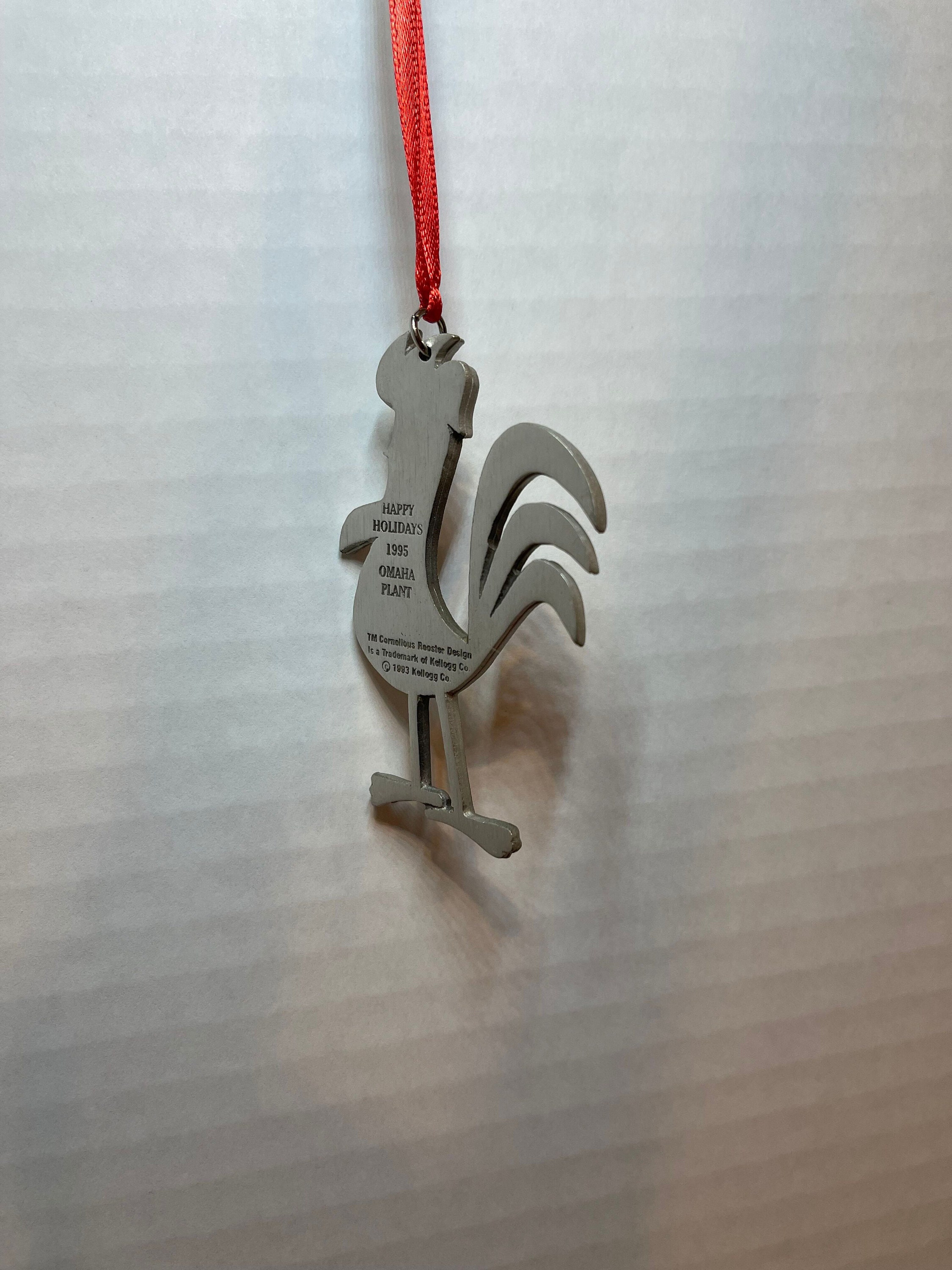 Corn Flakes Rooster (#2) 1995 Pewter Ornament - Etsy