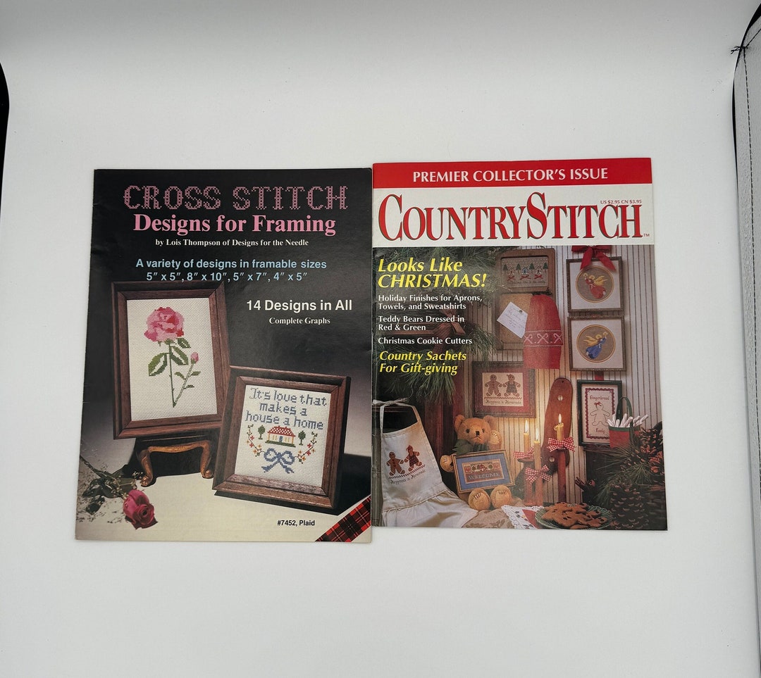 Cross Stitch Designs for Framing & Country Stitch - Etsy