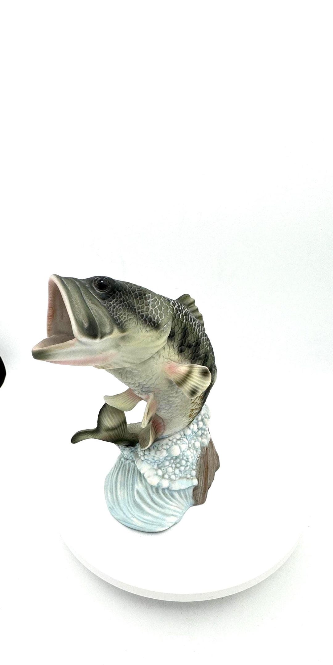 Vintage HOMCO Masterpiece Porcelain Largemouth Bass Figurine – Shiro ...