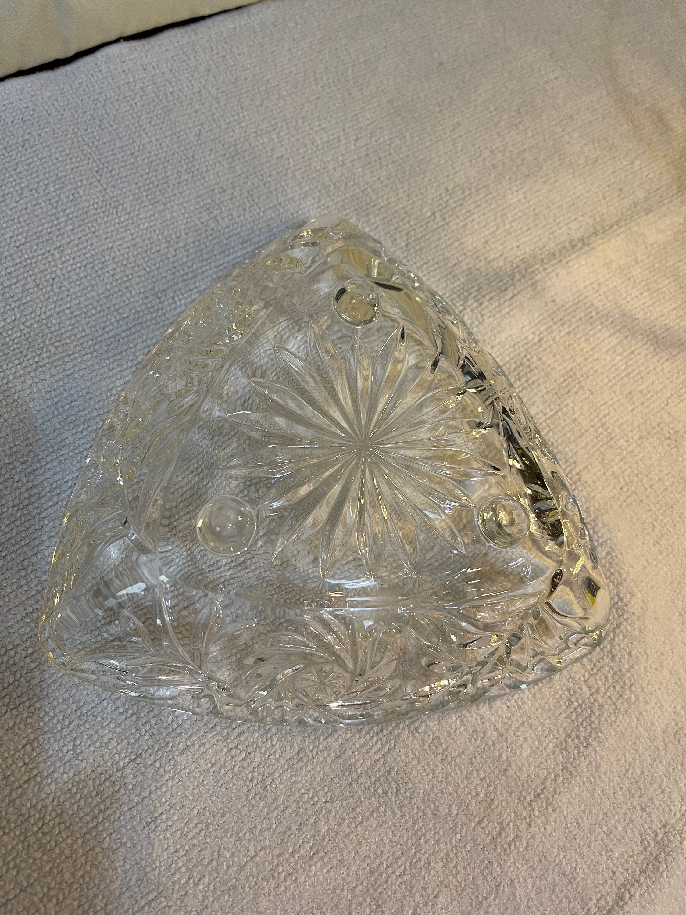 Hazel Atlas MCM Triangle Footed Candy or Trinket Dish - Etsy