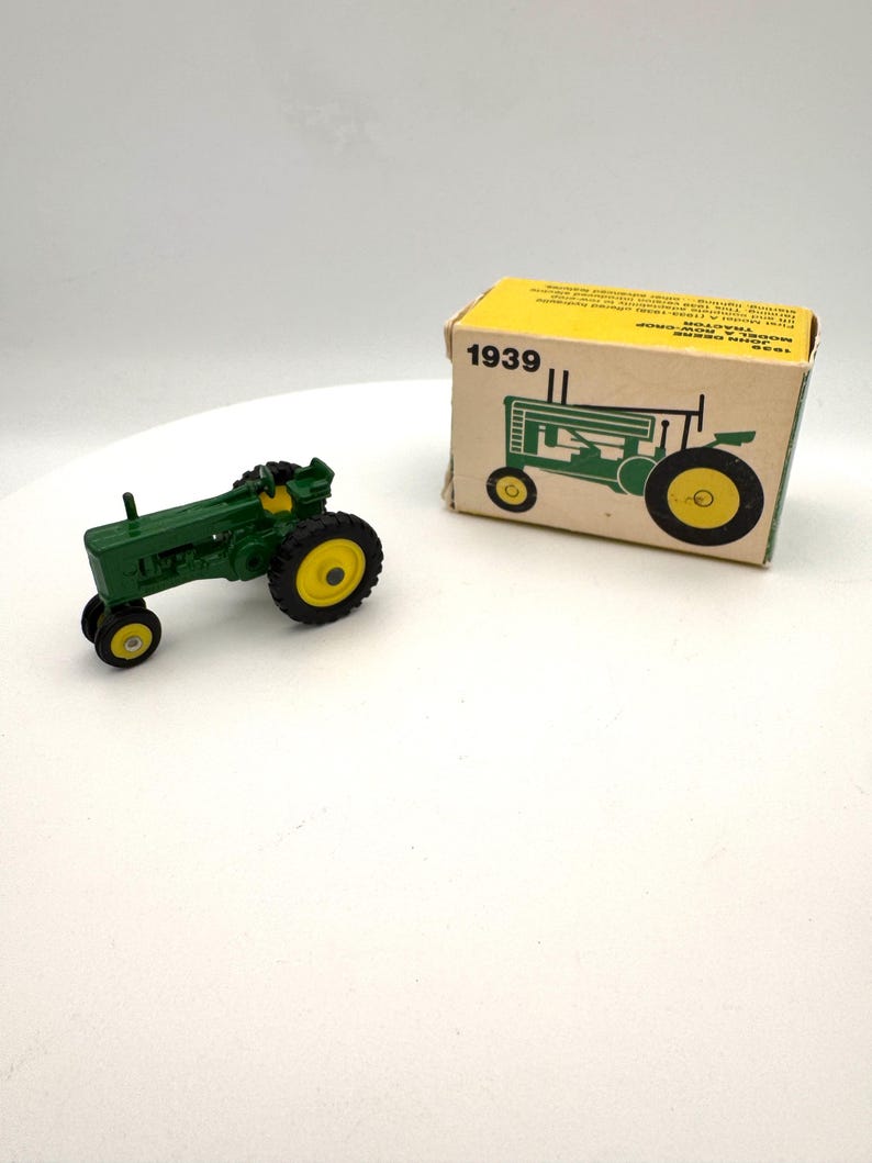 Vintage Ertl John Deere Model A Tractor 1939 Row Crop 1:64 W Box - Etsy