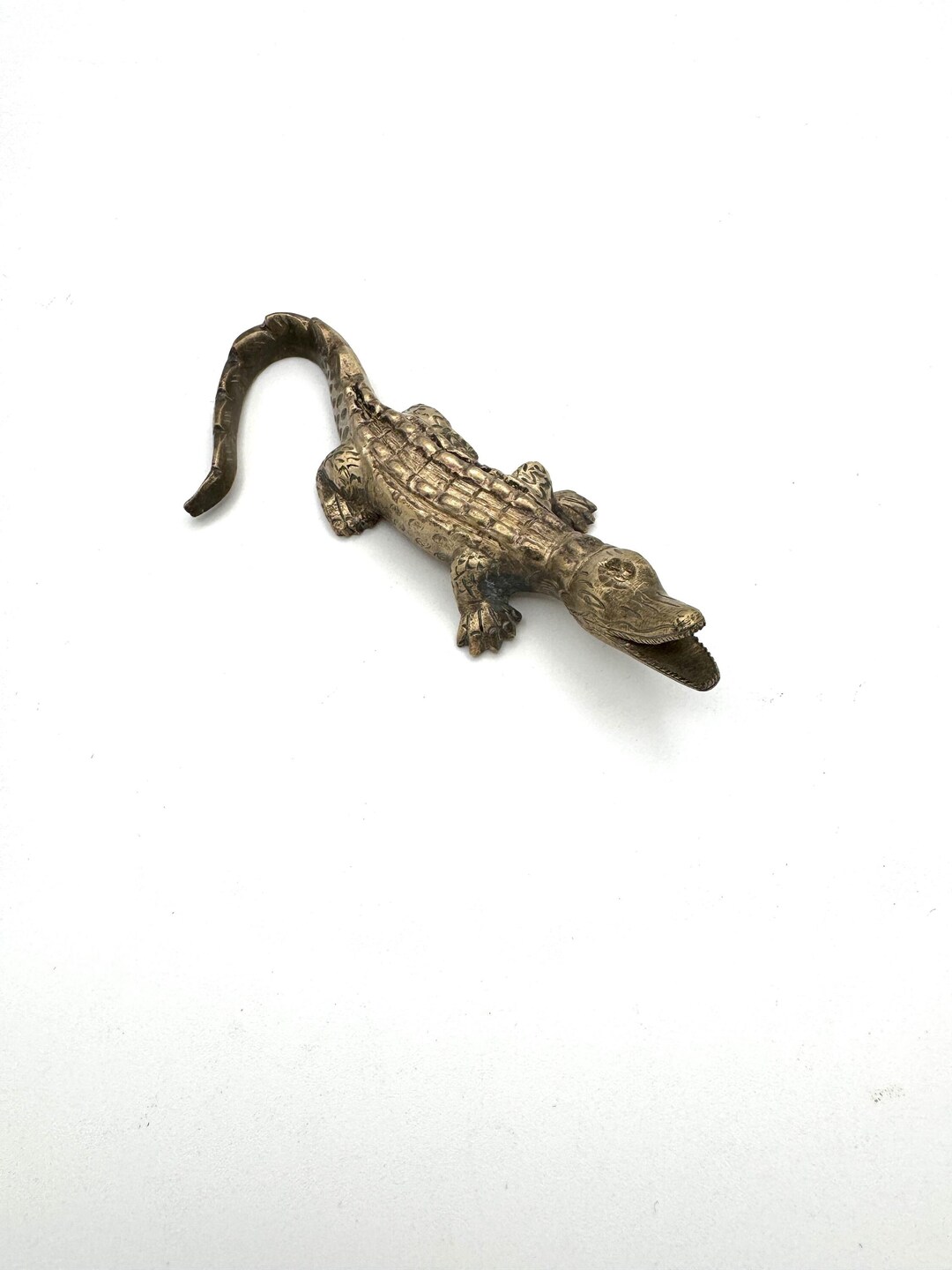 Brass Alligator Decorative Figurine or Paperweight - Etsy