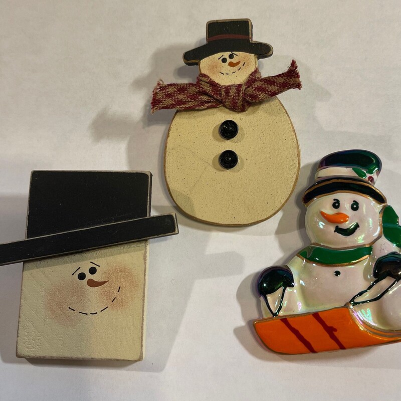 Snowman Pin - Etsy