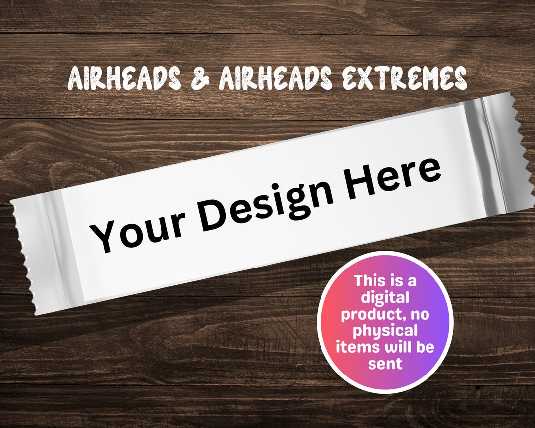 Personalized Airheads Wrapper, Custom Airheads Wrapper, Personalized ...