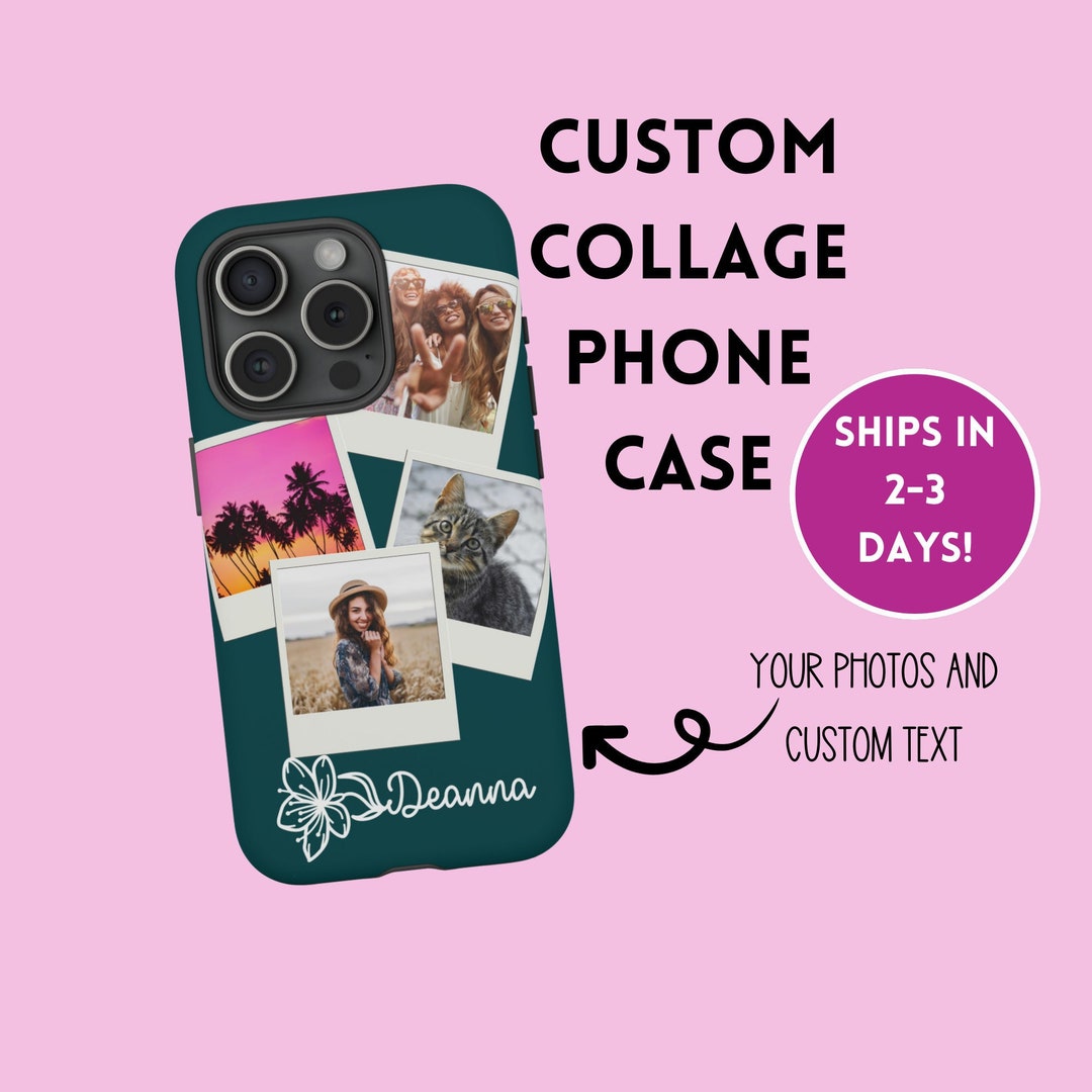 Custom Photo Collage Phone Case, Photo Phone Case, Personalized Case ...