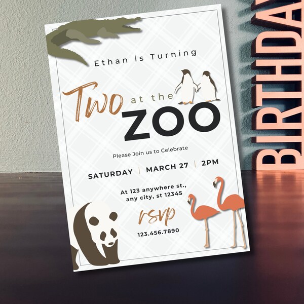Two at the Zoo - Etsy
