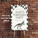 Dinosaur Party Welcome Sign, 24x36, Jurassic Birthday, Three Rex ...