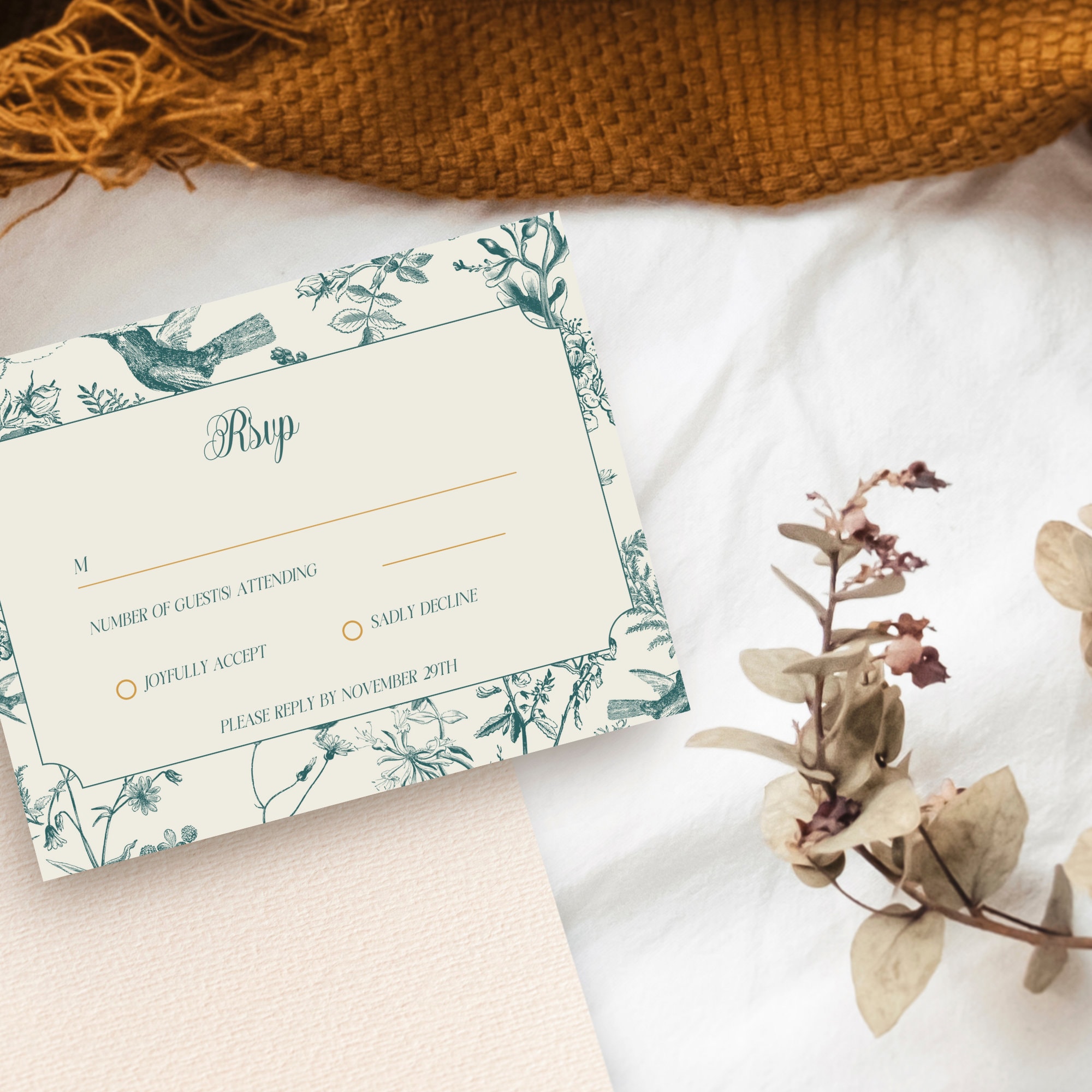 French Toile Wedding, Teal Wedding, Green Toile, Bridgerton Wedding ...