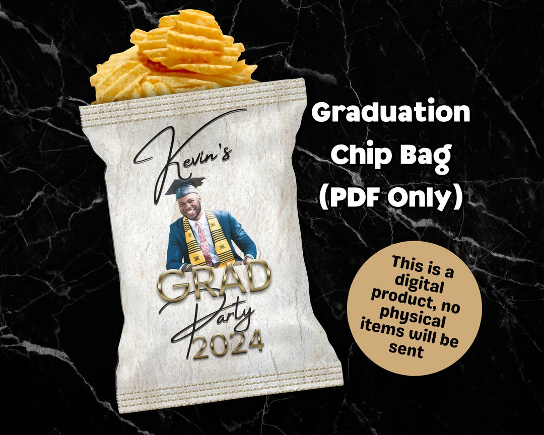 Personalized Graduation Chip Bag, Custom Chip Bag Party Favor, Chip Bag ...
