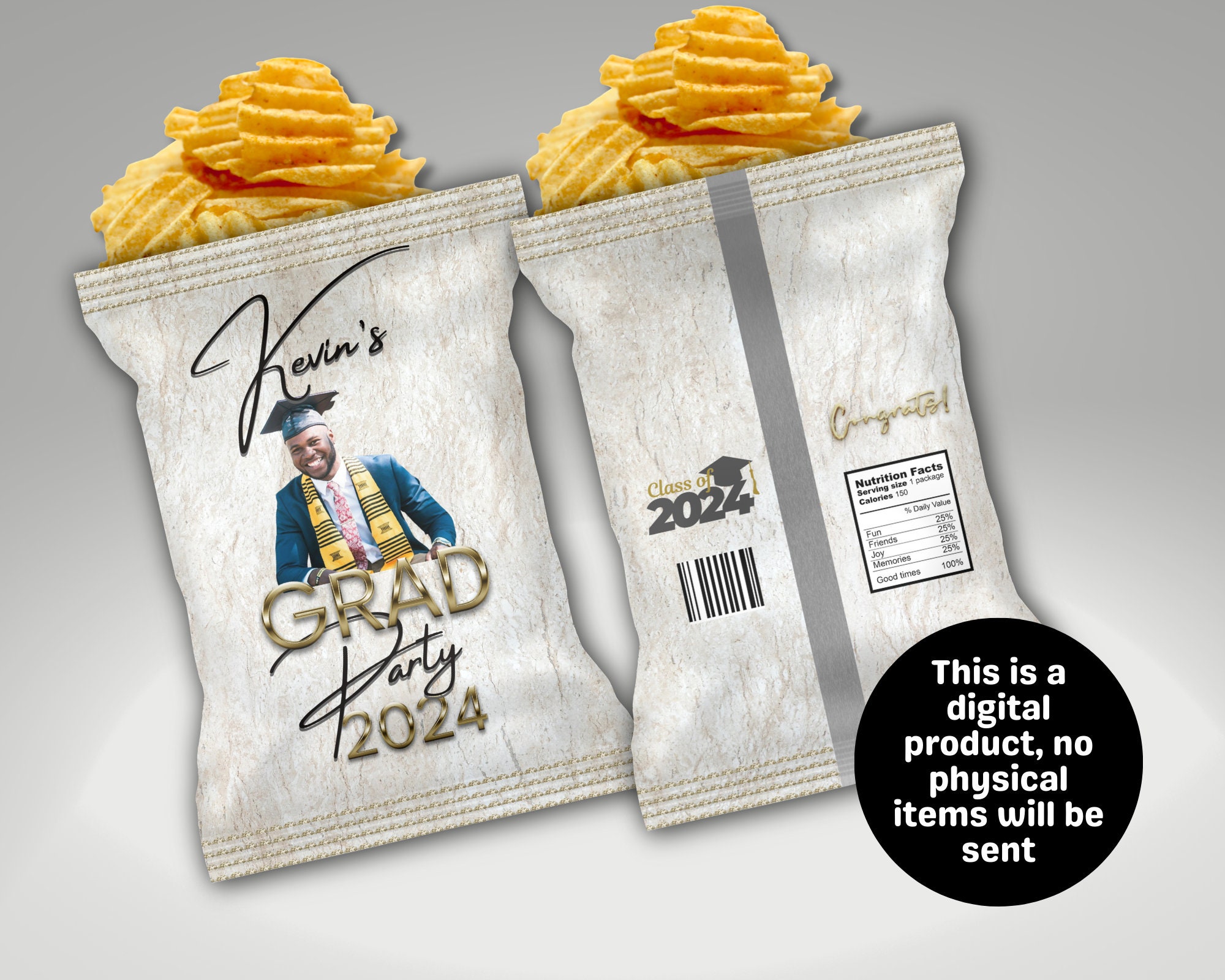 Personalized Graduation Chip Bag Labels - Etsy