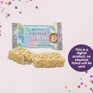 Squishies Party Snack Labels, Girl Party Decor, Digital Template, Soft ...