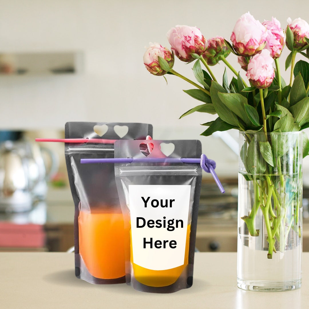 Custom Drink Pouch Labels, Personalized Drink Pouch Labels ...