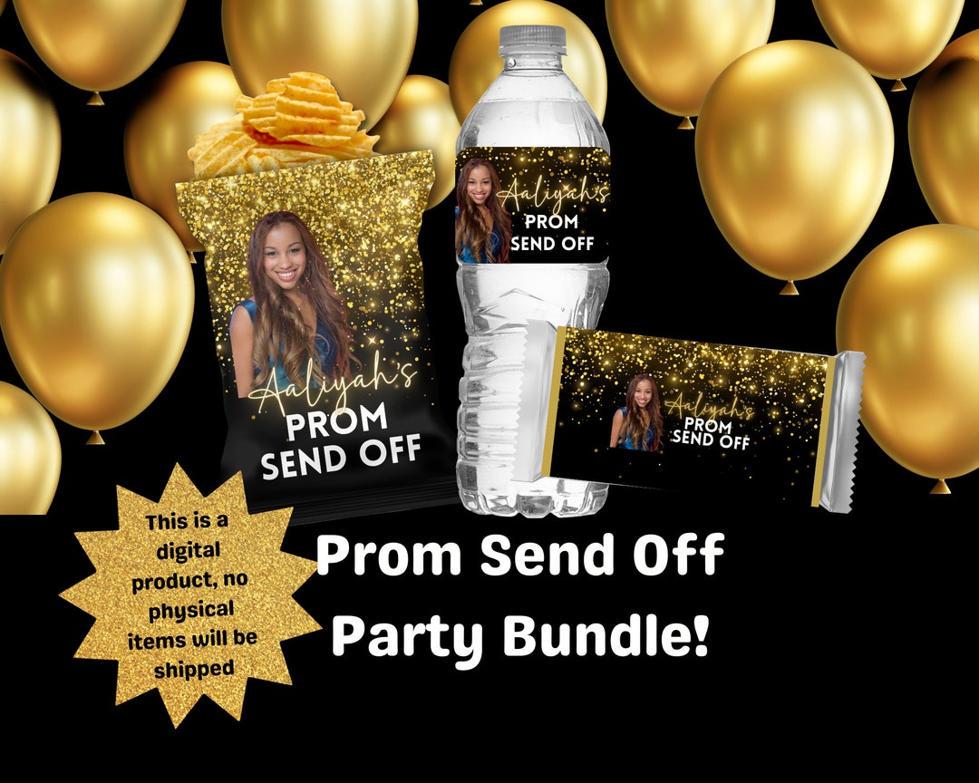 Custom Printable Prom Send off Treats, Personalized Party Bundle ...