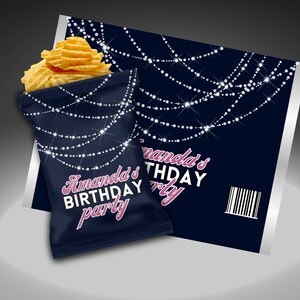 Personalized Chip Bags, Custom Chip Bag Party Favor, Chip Bag Labels ...