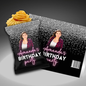 Personalized Chip Bags, Custom Chip Bag Party Favor, Chip Bag Labels ...