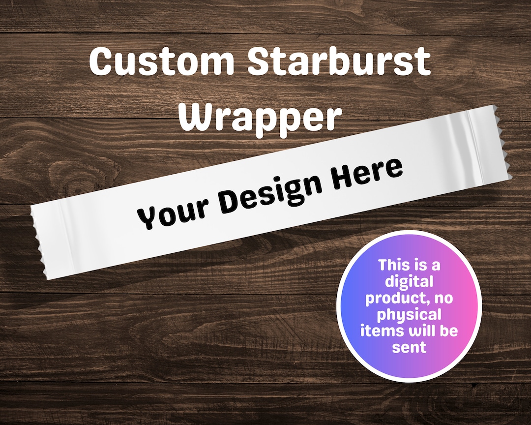 Personalized Star Candy Wrapper, Custom Starburst Wrapper, Personalized Party Favor, Any Event ...