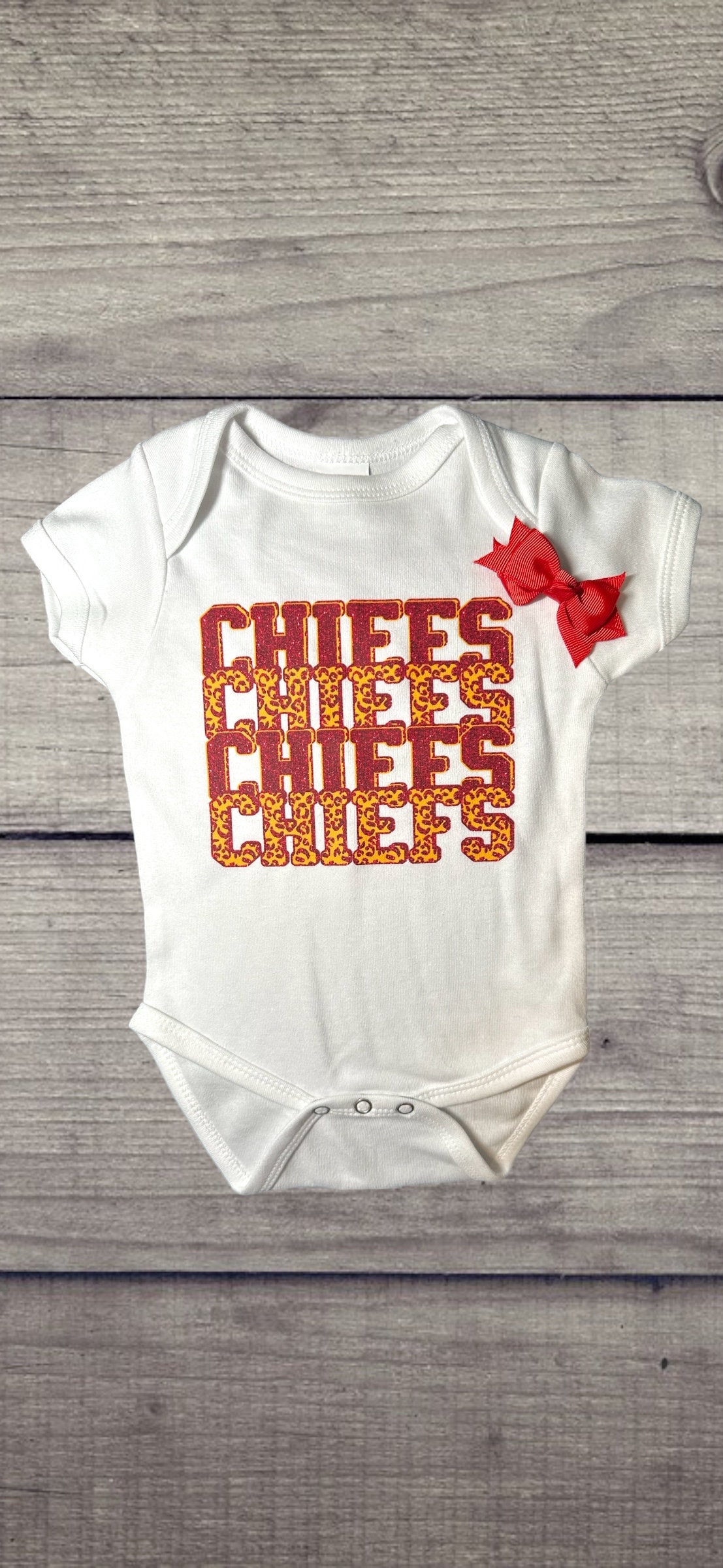 Chiefs Baby Onesie® Cute Football Onesie® Kansas City Baby Chiefs Baby ...