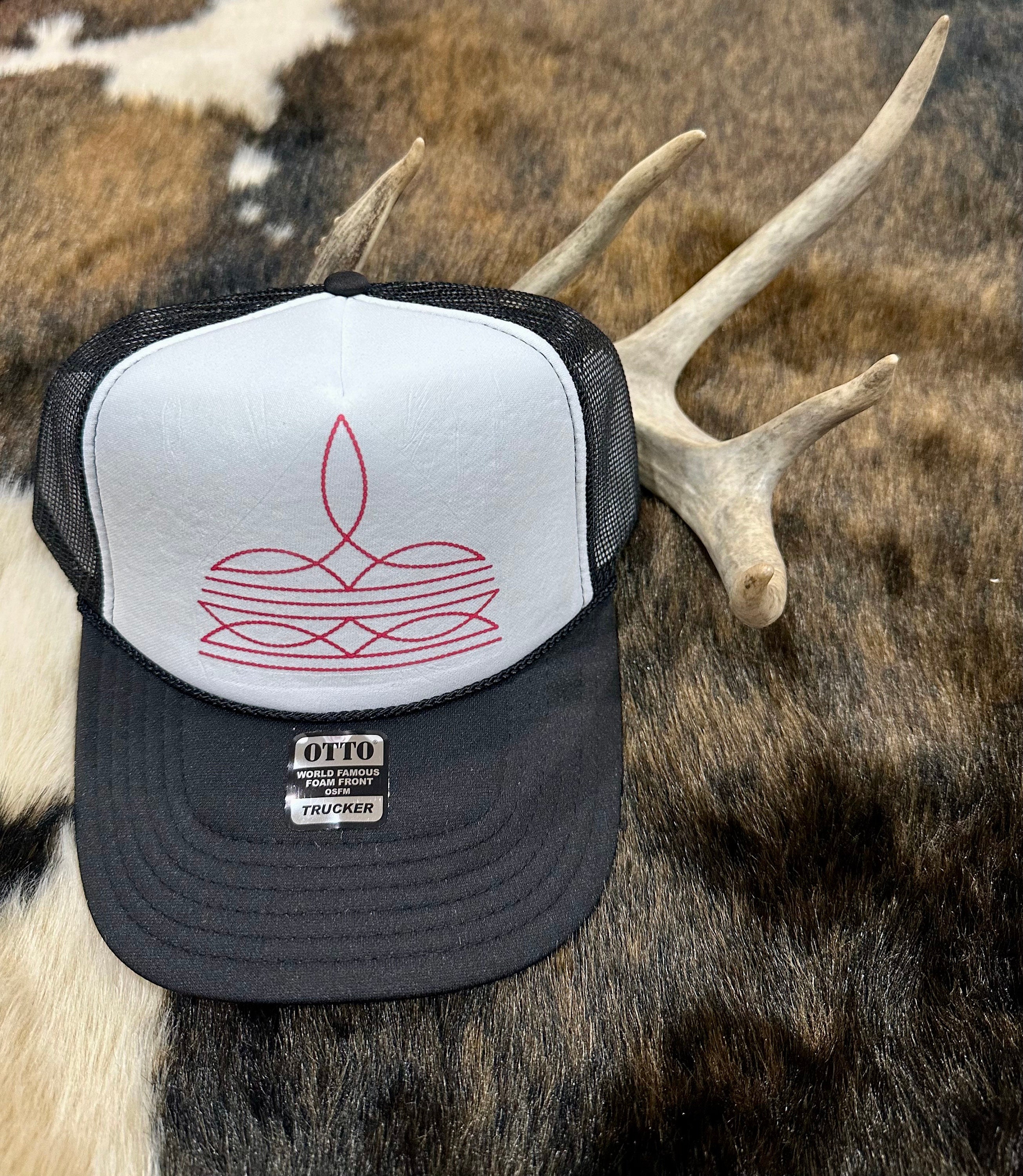 Viral Boot Stitch Trucker Hat - Etsy