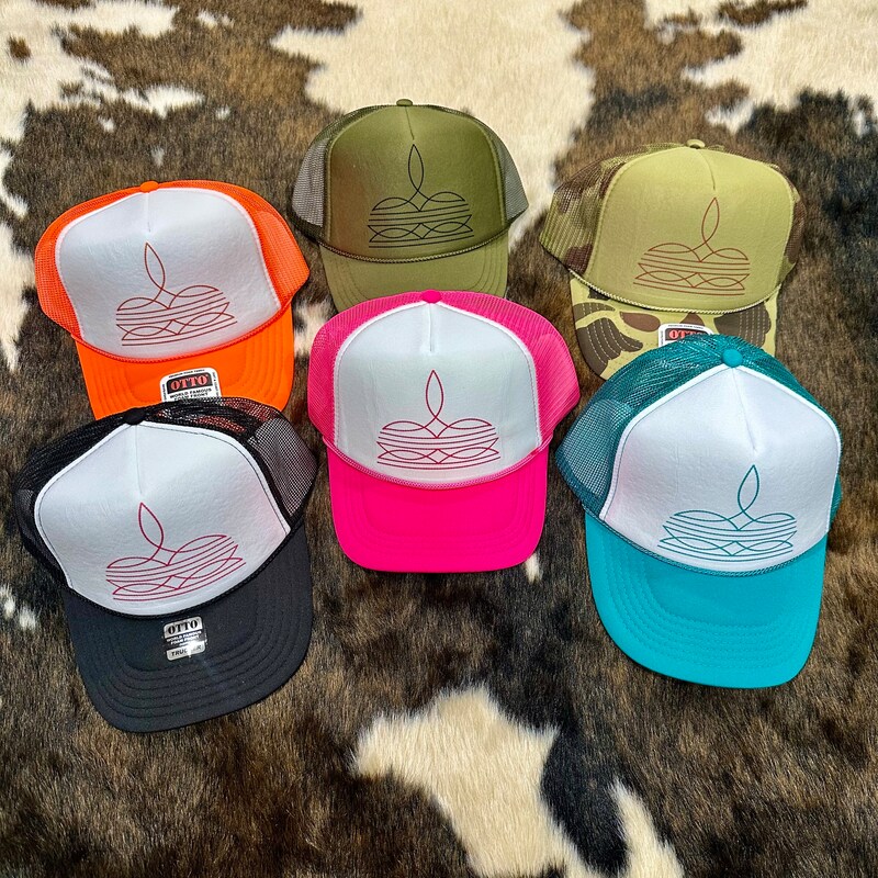 Neon Trucker Hat - Etsy