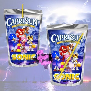 Sonic Caprisuns Sonic & Friends Sonic Party Sonic Party Favor Party ...