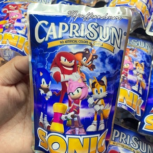 Sonic Caprisuns Sonic & Friends Sonic Party Sonic Party Favor Party ...