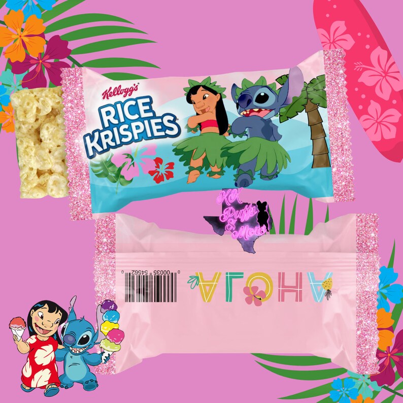 Stitch Rice Krispie Lilo and Stitch Party Favors Lilo - Etsy