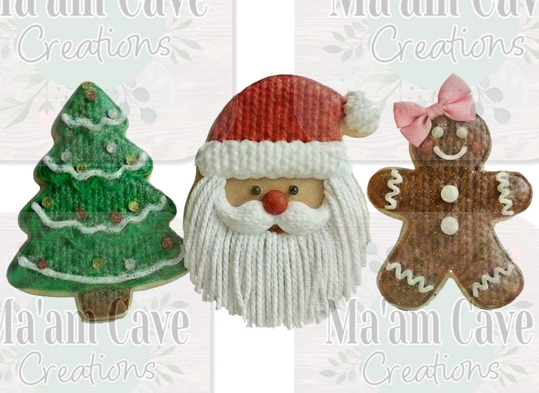 Digital File: Knit Yarn Style Gingerbread Sugar Cookies - Etsy