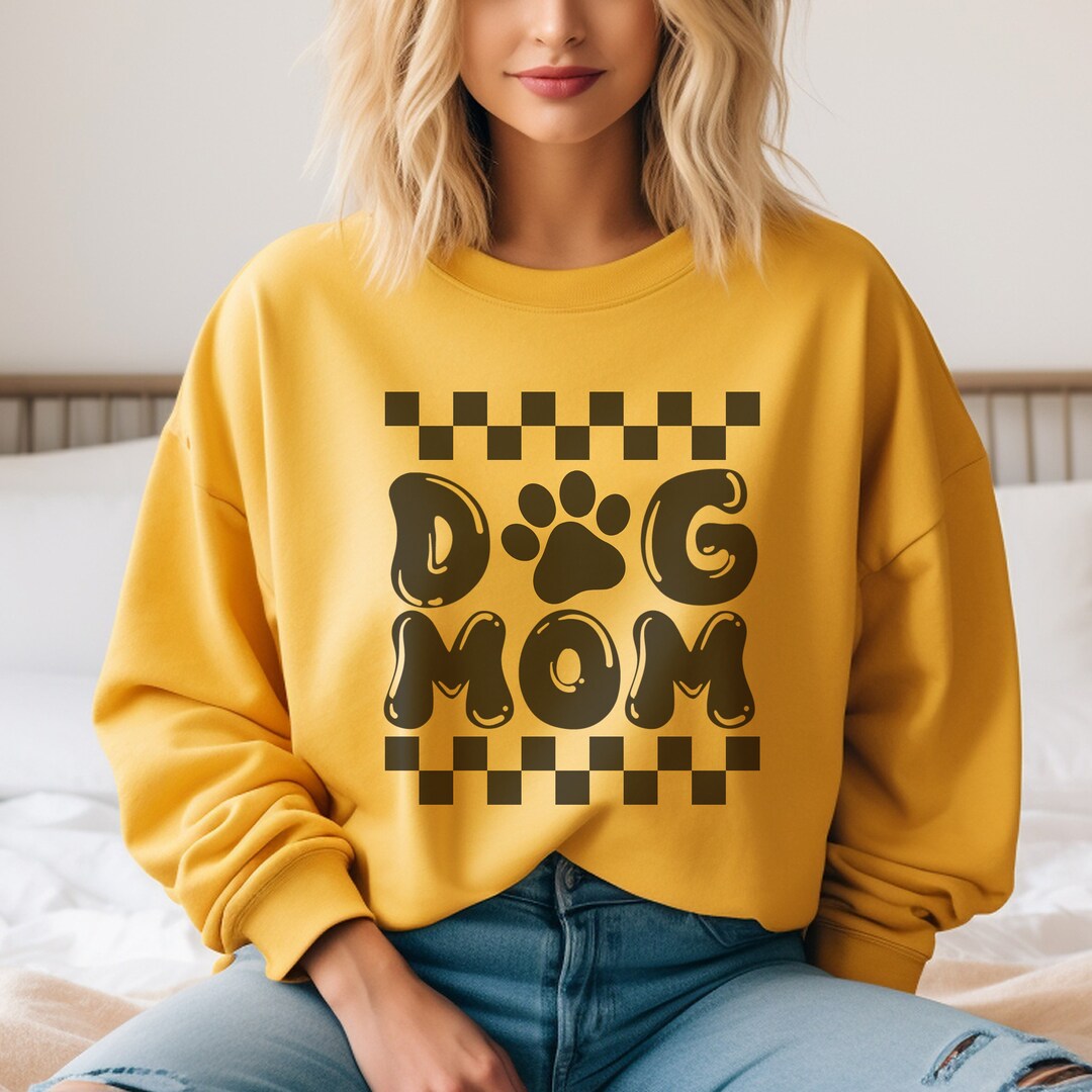 Dog Mom Svg, Boho Dog Mama Svg, Dog Quotes Svg, Dog Wavy Svg, Groovy ...