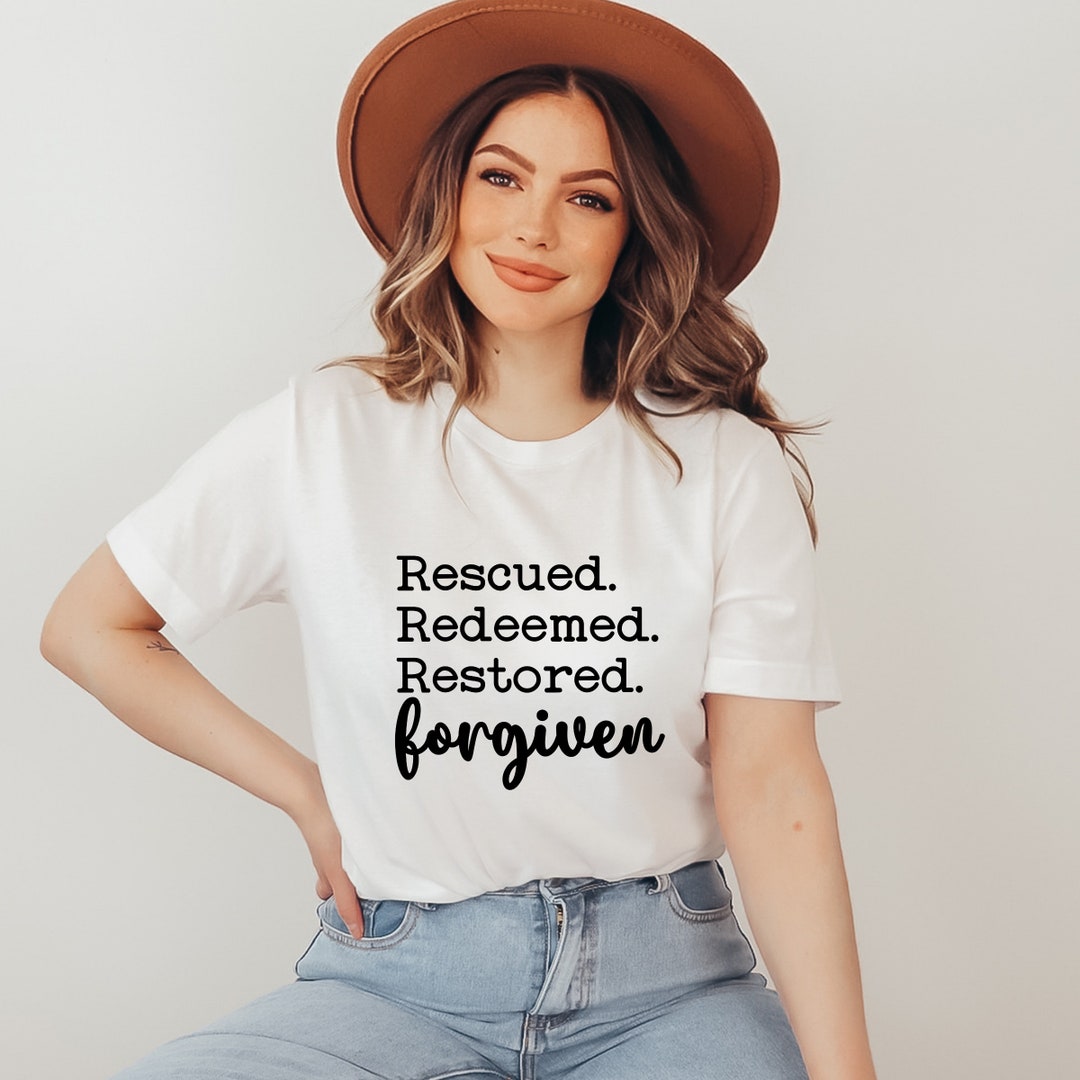 Rescued Redeemed Forgiven Svg | Christian Svg | Religious Svg | Instant ...