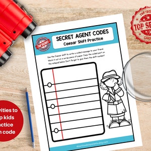 Secret Agent Spy Activity, Ciphers and Codes, Secret Codes for Kids ...