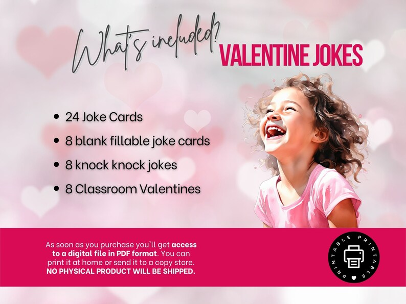 Valentine Lunchbox Jokes, Valentine’s Day Lunchbox Notes, Printable ...