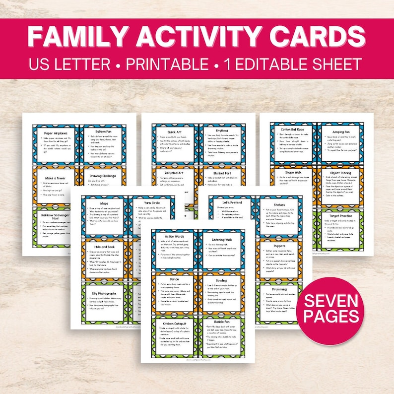 Family Activity Cards, Boredom Jar Cards, Activity Jar Ideas, Kids I Am ...