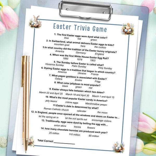 Easter Family Feud - Etsy