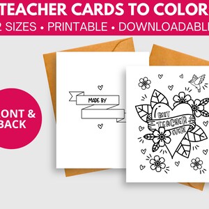 Printable Teacher Appreciation Coloring Card, Amazing Teacher Card ...