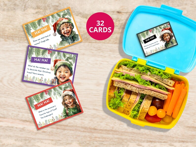 Christmas Lunchbox Jokes, Printable Christmas Jokes, Advent Calendar ...