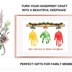Christmas Handprint Art| Christmas Handprint Craft |christmas Ornament ...
