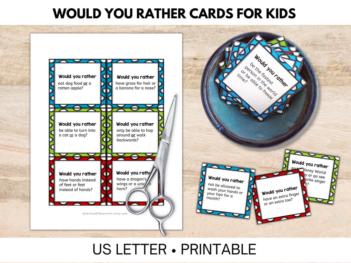 Would You Rather, Would You Rather Game, Would You Rather Cards, Road ...