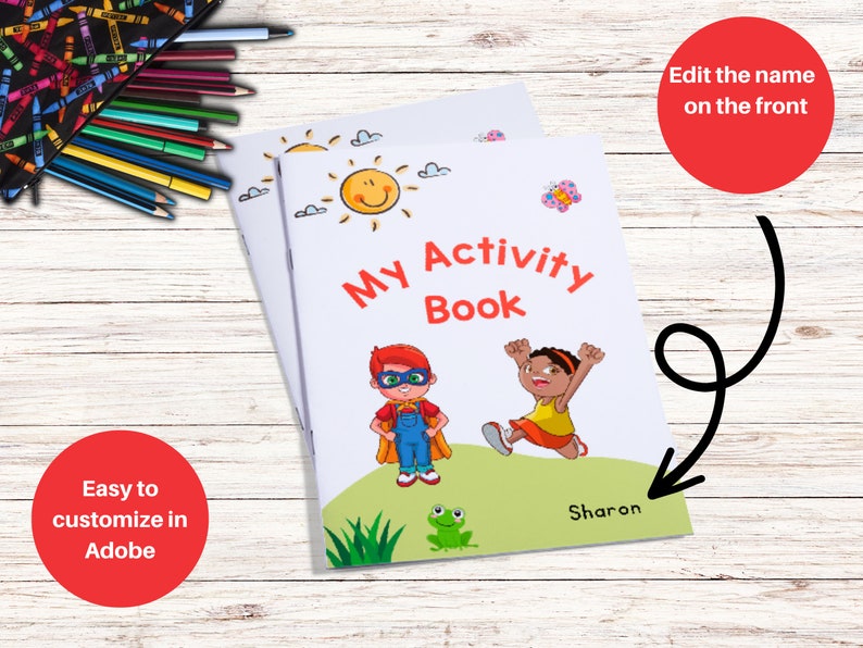 Kids Activity Book, Activity Book for Kids, Printable Activity Book ...