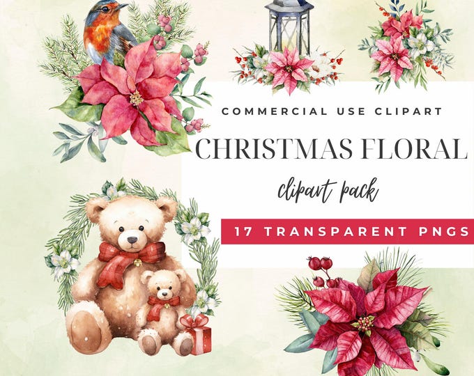 Christmas Wreath Clipart, Christmas Wreaths Clip Art, Hand-drawn ...