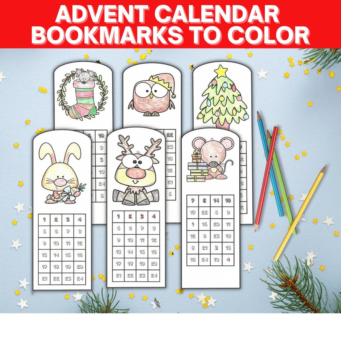 Printable Advent Calendar Countdown Printable, Printable Advent ...